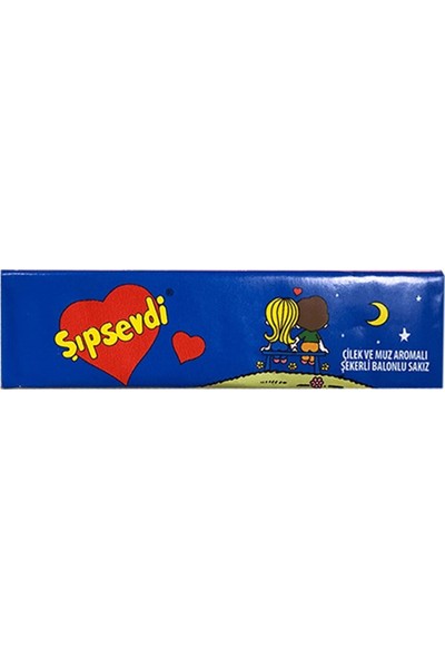 Şıpsevdi Stick Muz Çilek Aromalı Sakız 25 gr Şıpsevdi Stick Muz Çilek Aromalı Sakız 25 gr