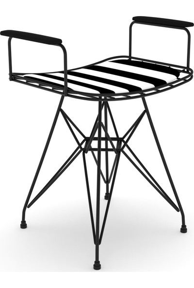 Knsz kafes tel sandalyesi taburesi 1 li mutlu syhtuan kolçaklı