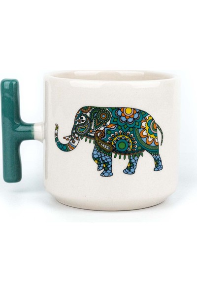 Palto Tasarım Etnik Fil El Yapımı Krem Parlak Kupa Palto Tasarım Etnik Fil El Yapımı Krem Parlak Kupa