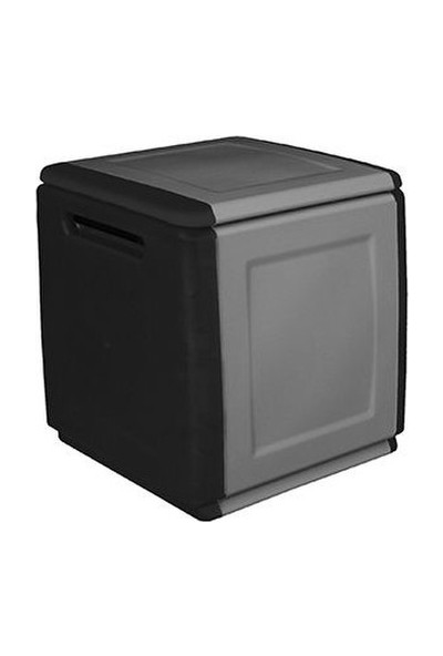 Via Gardenia Plastik Bahçe Sandığı 54X53X57 Gri/siyah
