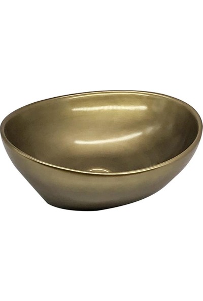 Şengüler Bronz Oval Çanak Lavabo