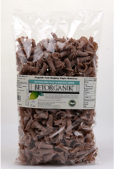 Beyorganik Giglio Makarna(Külah Şeklinde) -Kepekli 500 gr Beyorganik Giglio Makarna(Külah Şeklinde) -Kepekli 500 gr