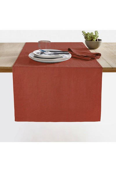 Dekorinyo Düz Renk Dekoratif Runner Örtü 40 x 140 cm