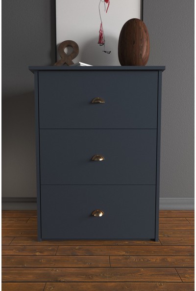 Mobu Concept 3 Çekmeceli Şifonyer Mobu Concept 3 Çekmeceli Şifonyer