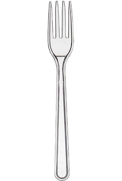 1001 Ambalaj Lüks Plastik Çatal 100 Adet