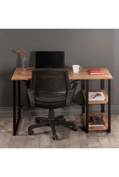 Tomar Metal Çalışma Bilgisayar Masası Ofis Masası - Ceviz 50x120 cm Tomar Metal Çalışma Bilgisayar Masası Ofis Masası - Ceviz 50x120 cm