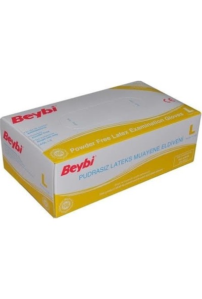 Beybi Pudrasız Lateks Eldiven 100'lü - L