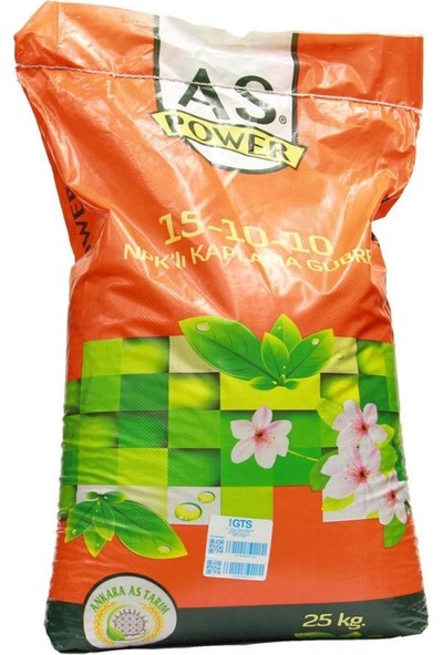 Aspower As Power 15 10 10 Npk'lı Kaplama Çim Gübresi 25 kg