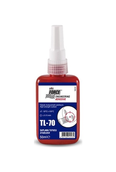 Ems Force Tl-70 Yüksek Mukavemetli Civata Sabitleyici 50ml Ems Force Tl-70 Yüksek Mukavemetli Civata Sabitleyici 50ml