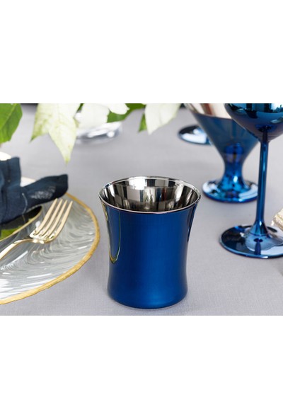 English Home Jade Cam 2'li Meşrubat Bardağı 210 ml Mavi - Lacivert