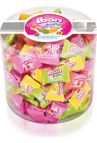 Elvan Ibon Sütlü Meyveli Şeker 1000 gr Elvan Ibon Sütlü Meyveli Şeker 1000 gr