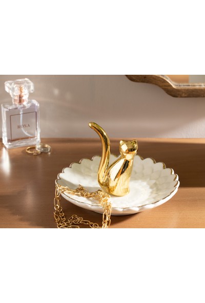 English Home Cute Gold 13,5 x 13,5 x 6 cm Seramik Takılık