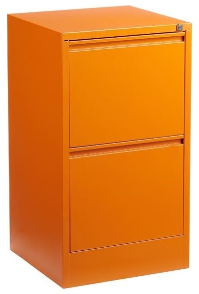 Bahar Çelik Iki Çekmeceli Turuncu Kartoteks