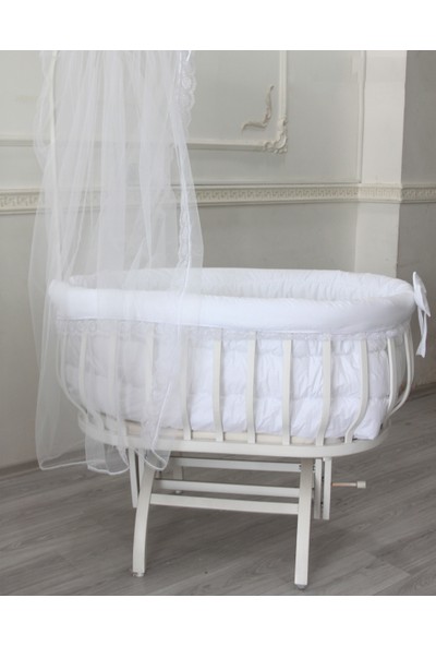 Babyen1 Beyaz Sepet Beşik Uyku Seti Anne Yanı %100 Organik Pamuk Babyen1 Beyaz Sepet Beşik Uyku Seti Anne Yanı %100 Organik Pamuk