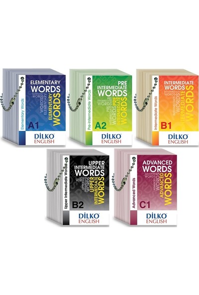 Dilko Yayıncılık Kelime Kartları A1-A2-B1-B2-C1