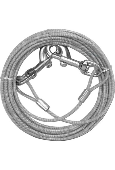 Eastland Köpek Bahçe Bağlama Çelik Halatı 4.5 M Eastland Köpek Bahçe Bağlama Çelik Halatı 4.5 M