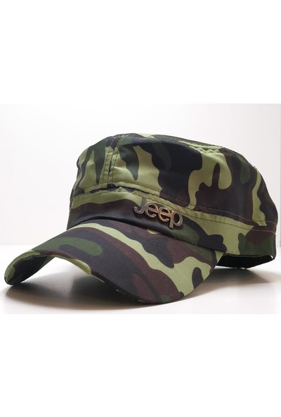 Siyasa Jeep Castro Tarzı Kamuflaj Şapka