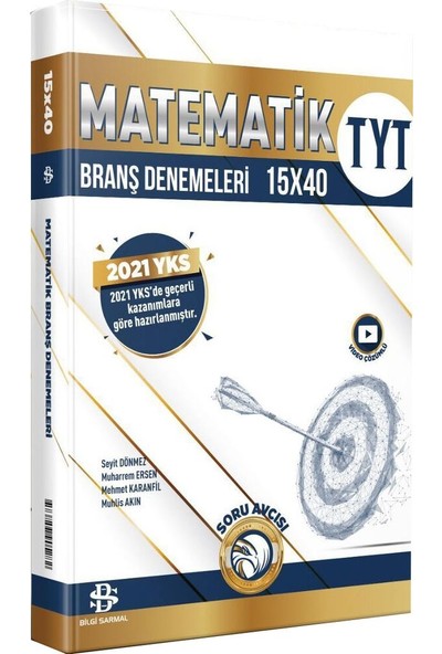 Bilgi Sarmal Yayınları TYT Matematik 15 x 40 Branş Denemeleri Bilgi Sarmal Yayınları TYT Matematik 15 x 40 Branş Denemeleri