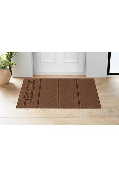 Giz Home Parga Kapı Paspası 40X75 Kahve Çizgili Giz Home Parga Kapı Paspası 40X75 Kahve Çizgili