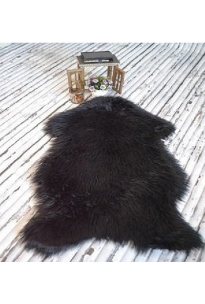 Giz Home Uzun Tüylü Halı 70X105 Siyah