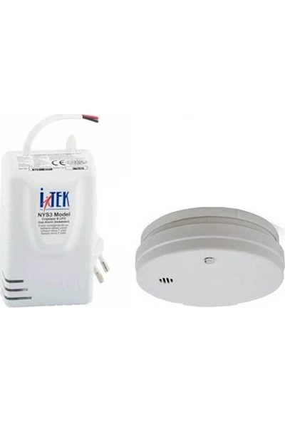 İtek Duman ve Gaz Dedektörü Ev Güvenlik Seti