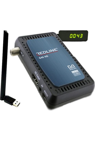 Redline G40 Full Hd Uydu Alıcısı Çanaksız Uydu Alıcı + Wifi Alıcı Redline G40 Full Hd Uydu Alıcısı Çanaksız Uydu Alıcı + Wifi Alıcı