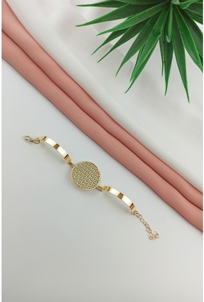 ÇLK Accessories Mavi Taşlı Yaşam Çiçeği Bileklik