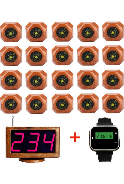 FixPOS Garson Çağrı Sistemleri 20'lik Paket 1 Adet Garson Saati FixPOS Garson Çağrı Sistemleri 20'lik Paket 1 Adet Garson Saati