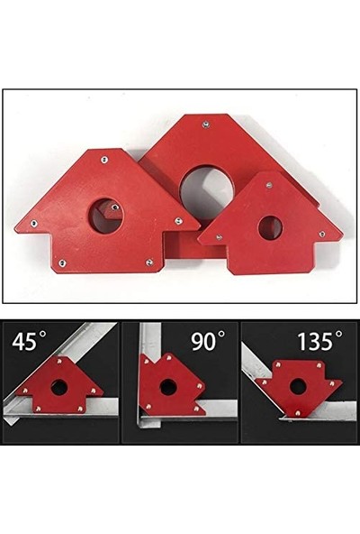 Dünya Magnet Manyetik Açılı Kaynak Tutucu Mıknatıs, 3'lü Set Manyetik Gönye, Kaynak Gönyesi Dünya Magnet Manyetik Açılı Kaynak Tutucu Mıknatıs, 3'lü Set Manyetik Gönye, Kaynak Gönyesi