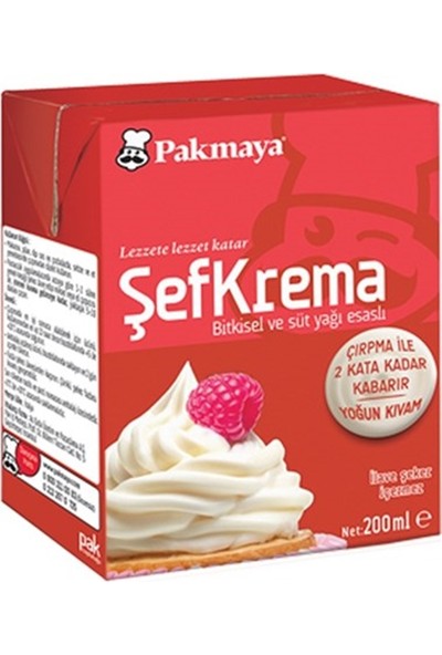 Pakmaya Şefkrema 200 ml