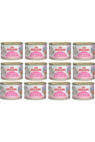 Royal Canin Mother&babycat Kedi Konservesi 195 gr (12 Adet) Royal Canin Mother&babycat Kedi Konservesi 195 gr (12 Adet)
