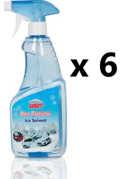 Autokit 6 Adet Autokit Araç Oto Cam Buz Çözücü - Don Çözücü 500 ml x 6 Autokit 6 Adet Autokit Araç Oto Cam Buz Çözücü - Don Çözücü 500 ml x 6