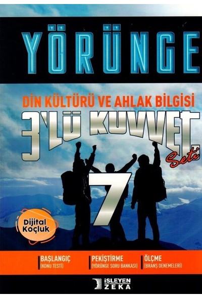 İşleyen Zeka 7. Sınıf Din Kültürü ve Ahlak Bilgisi 3 lü Kuvvet Yörünge Serisi Seti