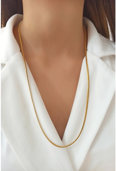 ÇLK Accessories Çelik Yılan Zincir Kolye B350