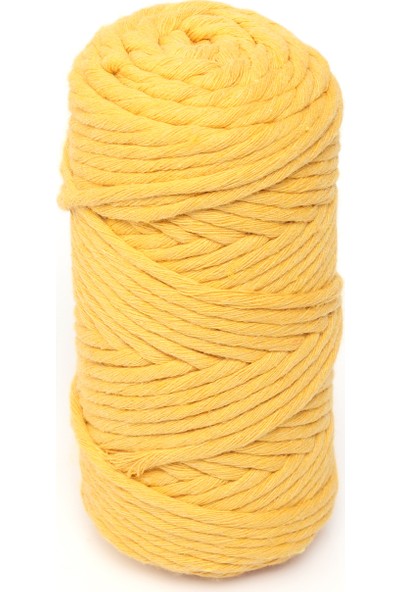 Yulicraft 4 mm Sarı Tarama Makrome İpi Taranabilir Tek Büklüm Yulicraft 4 mm Sarı Tarama Makrome İpi Taranabilir Tek Büklüm