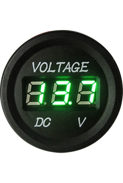 Ars Dijital Voltmetre Dc 12-24 V Vidalı Oto Motosiklet Tekne Için