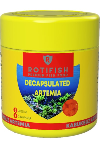 Rotifish Dekapsule Artemia Balık Yemi 15 gr Rotifish Dekapsule Artemia Balık Yemi 15 gr