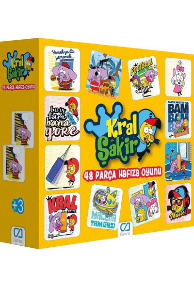 Ca Games CA.5112 Kral Şakir Memory - Eşleştirme Kartları Ca Games CA.5112 Kral Şakir Memory - Eşleştirme Kartları