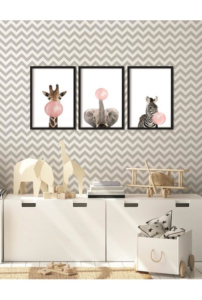 Lyn Home Üçlü Tablo Siyah Üç Adet 23,5x33,5 Lyn Home Üçlü Tablo Siyah Üç Adet 23,5x33,5