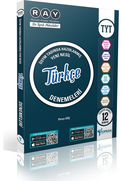 Toprak Yayıncılık TYT TÜRKÇE DENEME KİTABI Derya GÖÇ Toprak Yayıncılık TYT TÜRKÇE DENEME KİTABI Derya GÖÇ