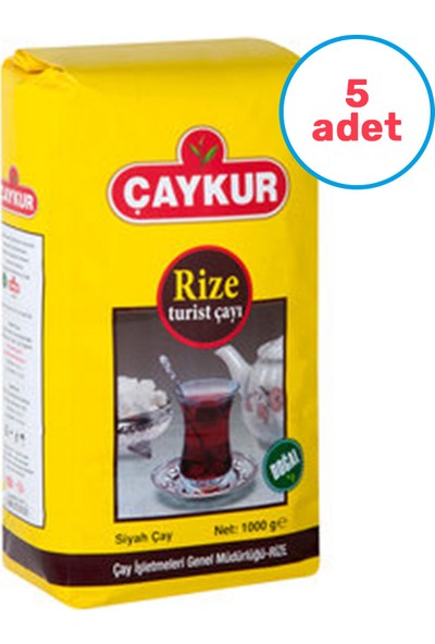 Çaykur 5'li Rize Turist Çay 1000 gr