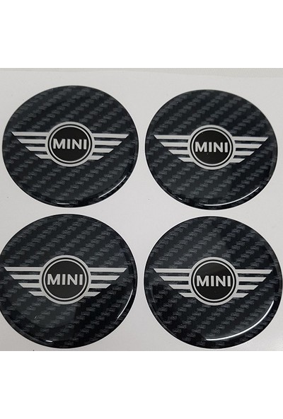 Yed Jant Göbeği Arma Mini Cooper Plasto Damla 50mm 4'lü Set Siyah Karbon Yed Jant Göbeği Arma Mini Cooper Plasto Damla 50mm 4'lü Set Siyah Karbon