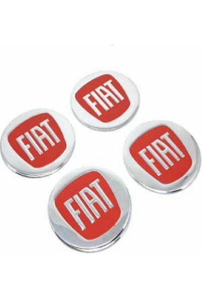 Yed Jant Göbeği Arma Fiat 60mm Alüminyum 4'lü Set Kırmızı Yed Jant Göbeği Arma Fiat 60mm Alüminyum 4'lü Set Kırmızı