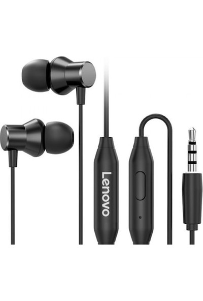 Lenovo HF130 Metal Kablolu Kulaklık Siyah