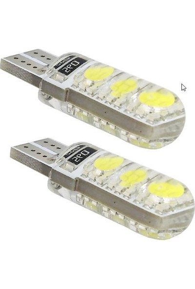 T10 5050 6 Smd Park LED Ampülü 6 Ledli Beyaz Su Geçirmez T10 5050 6 Smd Park LED Ampülü 6 Ledli Beyaz Su Geçirmez