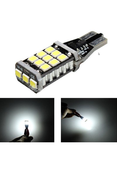 T15 Geri Vites Park LED Ampülü 21 Ledli Canbus W16 912 921 2 Adet T15 Geri Vites Park LED Ampülü 21 Ledli Canbus W16 912 921 2 Adet