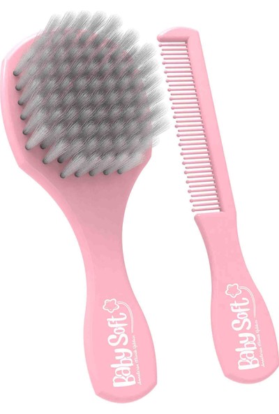 BabySoft Fırça & Tarak Seti Pembe BabySoft Fırça & Tarak Seti Pembe
