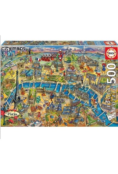 Educa Puzzle 500 Parça Map Harita