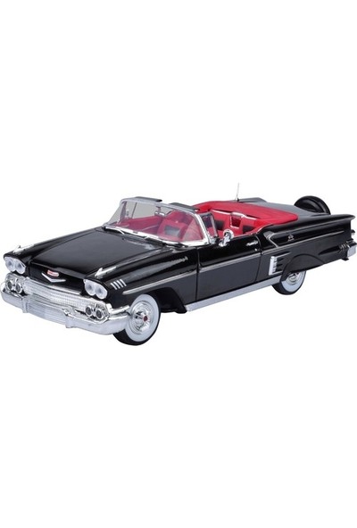 Motormax Motor Max 1958 Chevrolet Impala 1:18 Diecast Model Araba-Siyah Motormax Motor Max 1958 Chevrolet Impala 1:18 Diecast Model Araba-Siyah