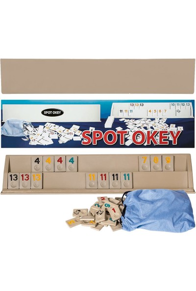 Duran Ticaret Büyük Boy Spot Plastik Okey Takımı Duran Ticaret Büyük Boy Spot Plastik Okey Takımı